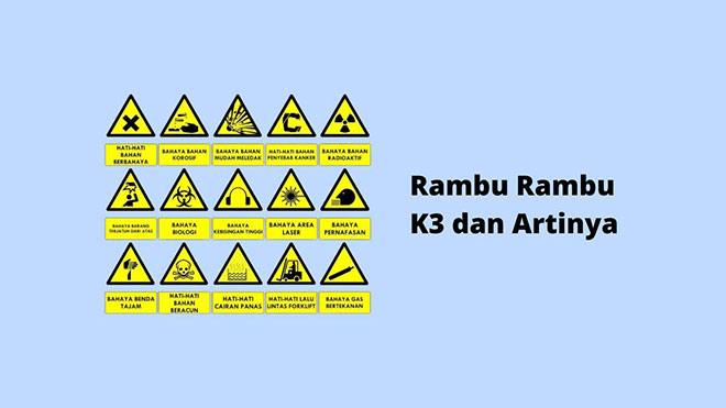 Rambu Rambu K3 dan Artinya Lengkap